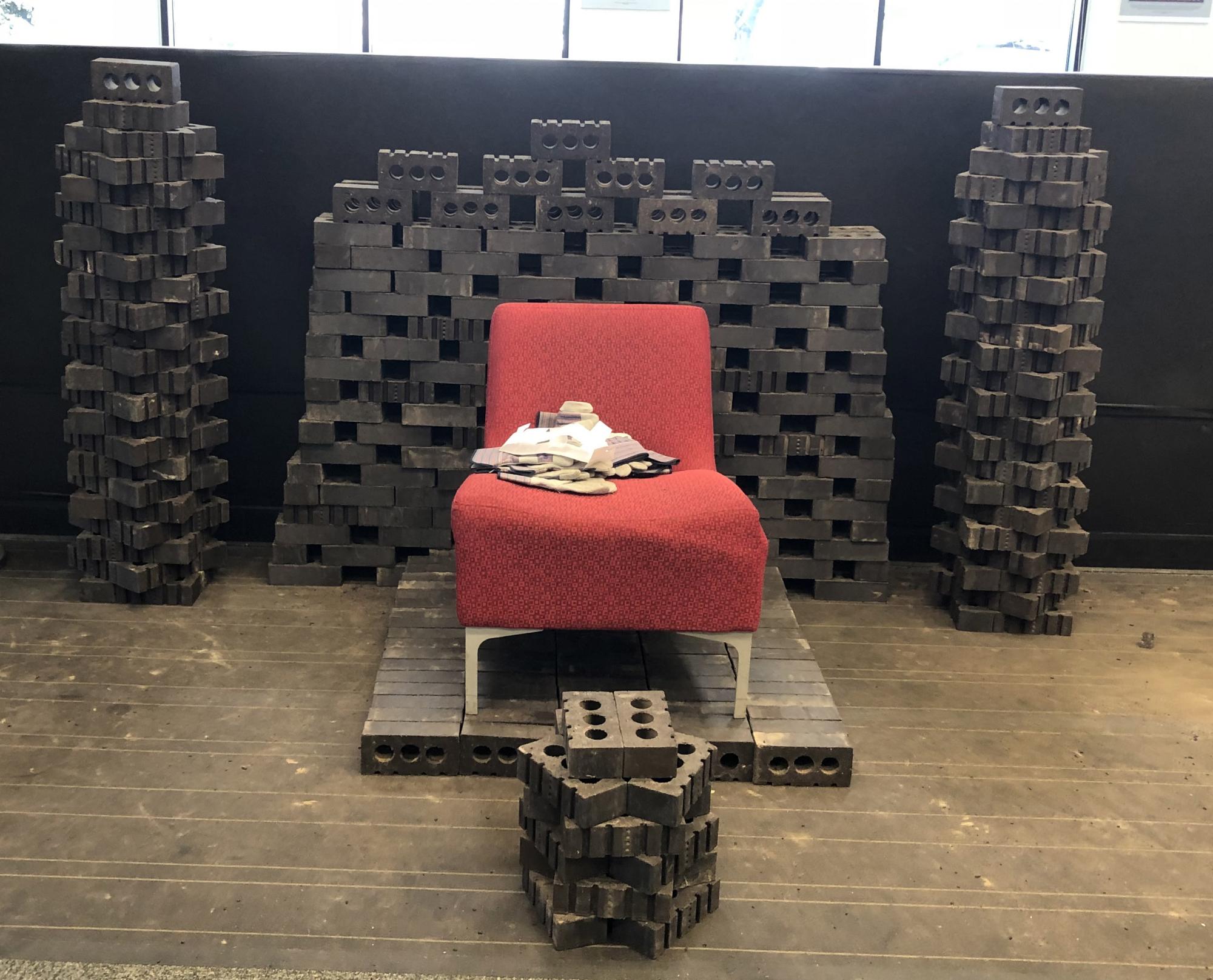 Stacked Brick Sculpture Update #7 | University Libraries | University ...