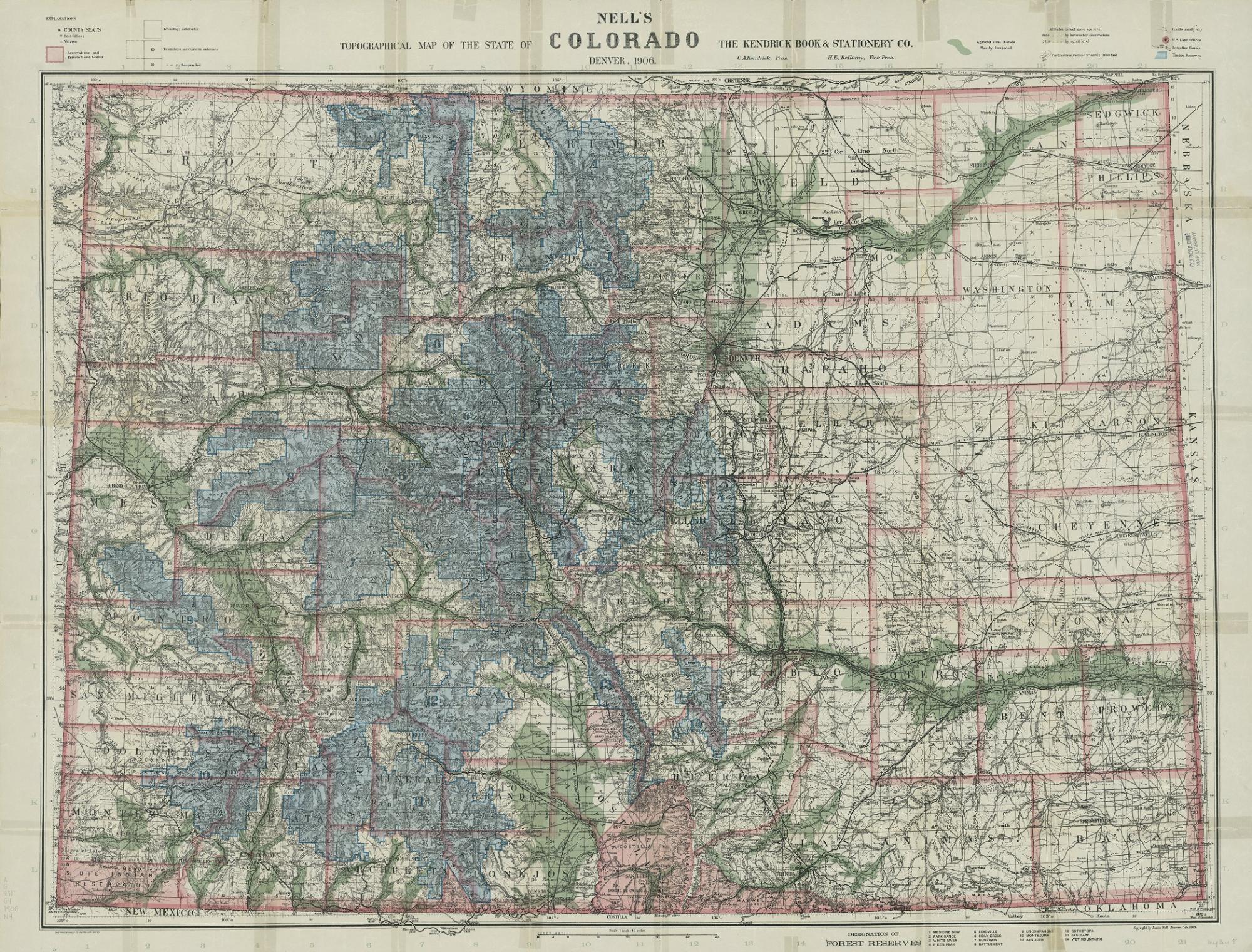 Colorado Historical Maps: SIPA Grant | University Libraries ...
