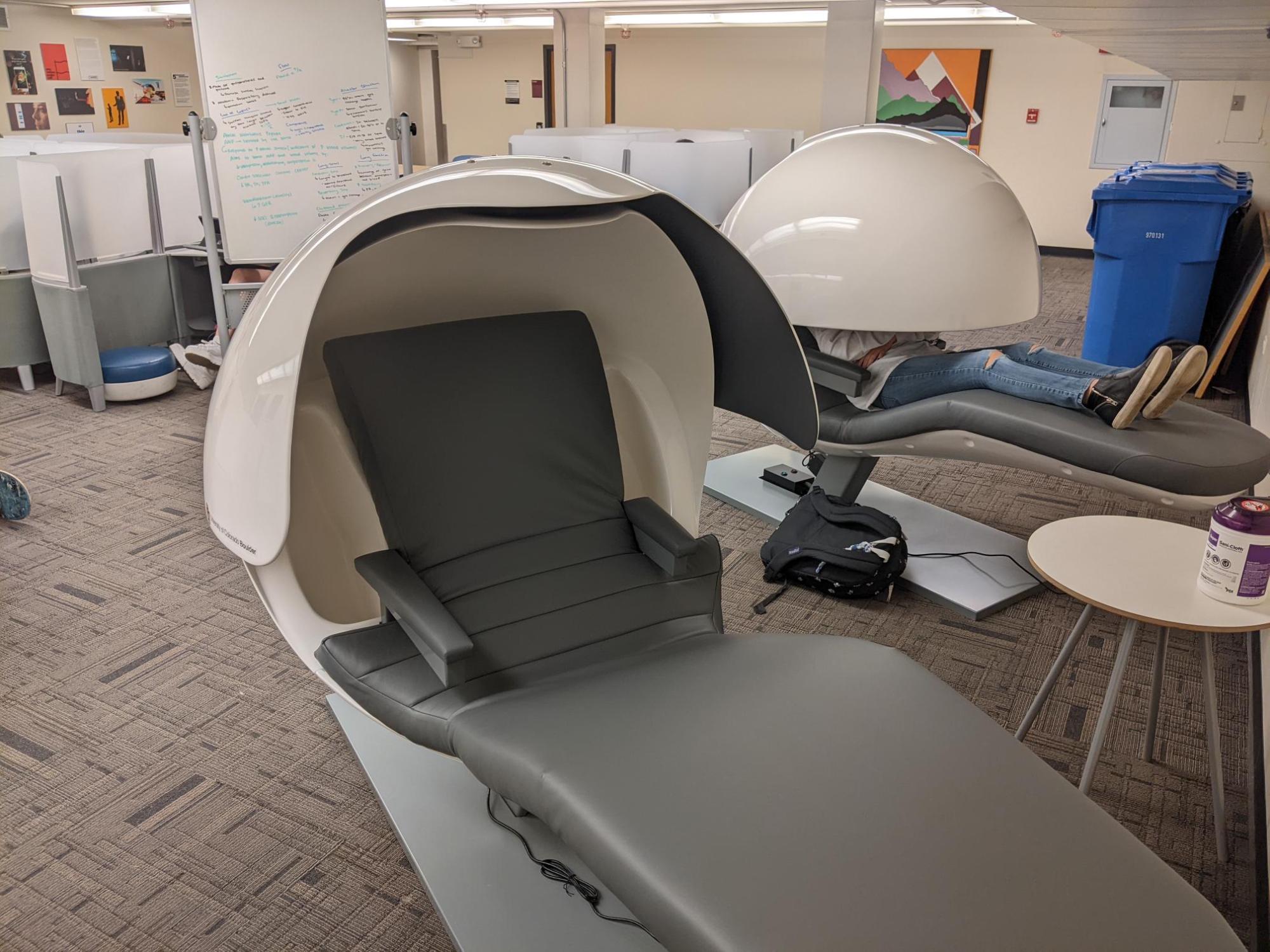 Refresh and recharge with the University Libraries' new nap pods ...